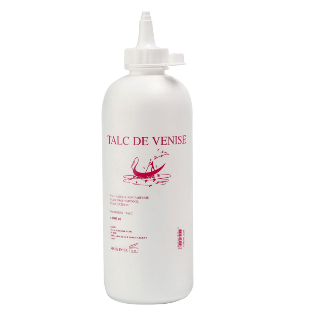 Talco natural sin perfume para peluquería y estética, bote 480 gr.